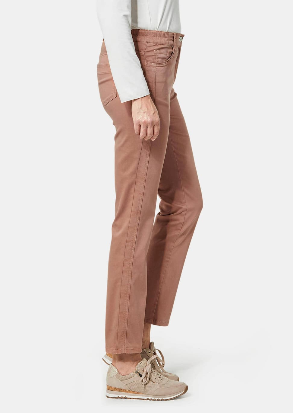 Hose Carla in jeanstypischer Form, karamell | Happy Size