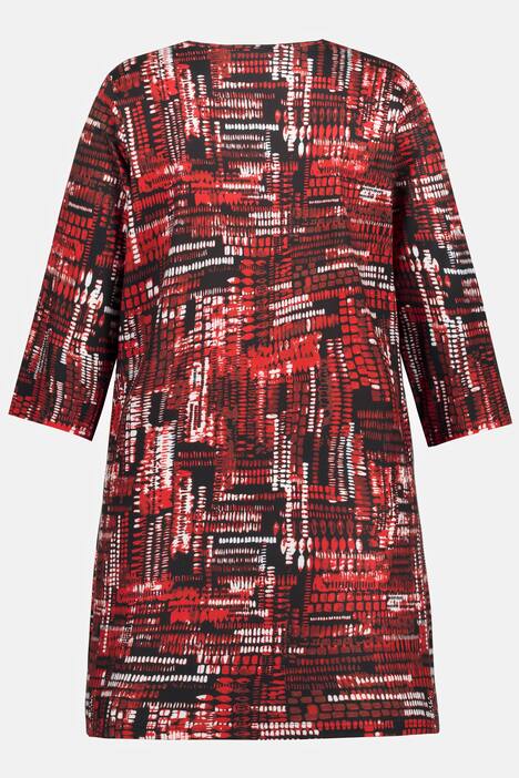 T-shirt long, imprimé intégral, décolleté rond, manches 3/4 | T-shirts ...