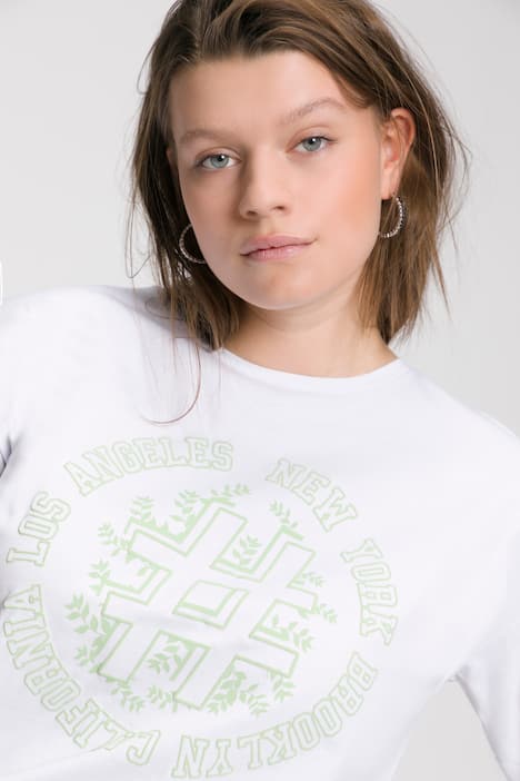 Rubber Wording Print Tee | T-Shirts | Knit Tops & Tees