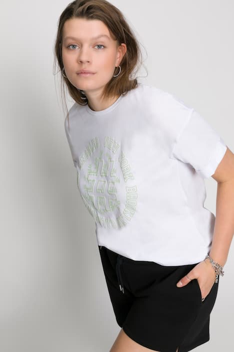 Rubber Wording Print Tee | T-Shirts | Knit Tops & Tees