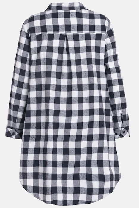 Buffalo Check Button Front Tunic Shirt | all Blouses | Blouses