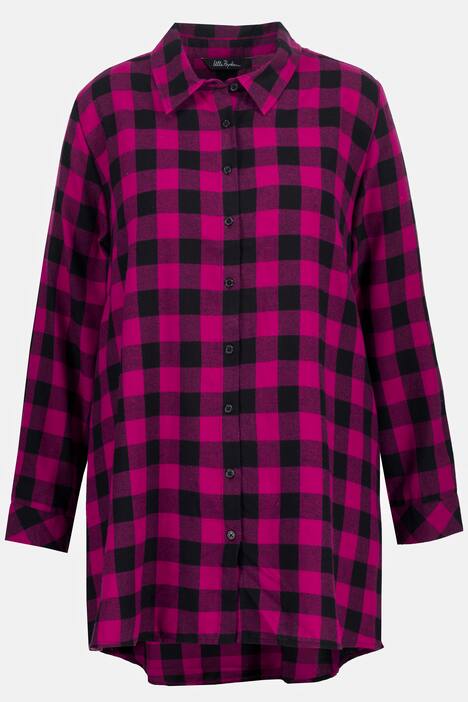 Buffalo Check Button Front Tunic Shirt | all Blouses | Blouses